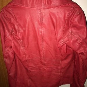 Black Rivet | Jackets & Coats | Real Red Leather Jacket | Poshmark
